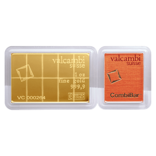 Buy 1 oz (10 x 1/10 oz) Valcambi Gold CombiBars | Silver Gold Bull US