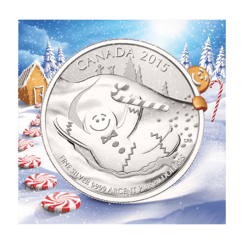 1/4 oz 2015 $20 for $20 Gingerbread Man Silver Coin | Silver Gold Bull ...