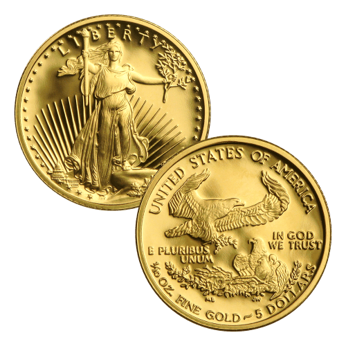 Set of 4 x Random Year American Eagle Proof Gold Coins | United States ...