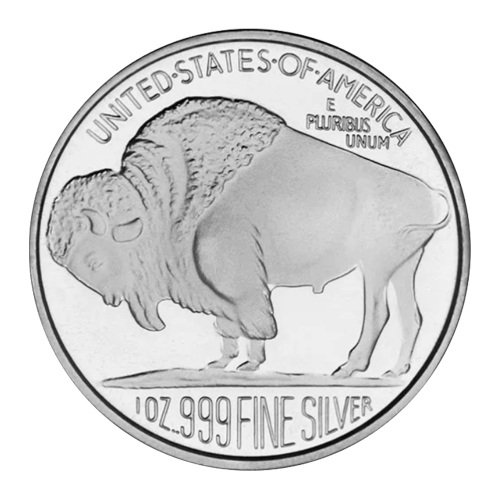 silver buffalo head