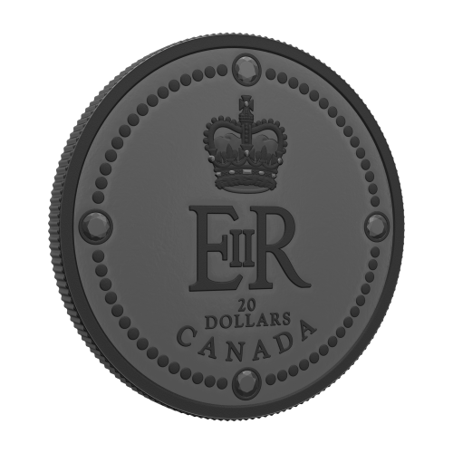 1 oz 2022 Her Majesty Queen Elizabeth II Royal Cypher Black Rhodium ...
